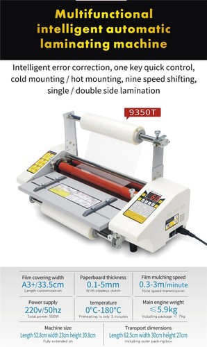 9350T Automatic Four Roll Laminar Press Speed Control Laminating machine A3+ S | eBay