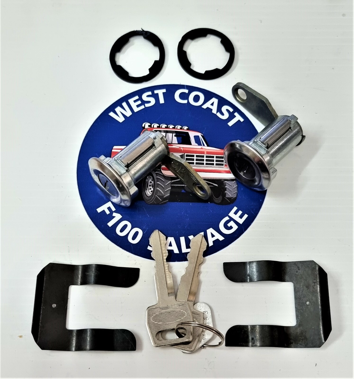 FORD F100 DOOR LOCK PAIR W/ KEYS F150 F250 F350 BRONCO 81-92 | eBay ...