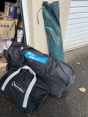 Kampa Rally 260 Caravan Awning Aluminium Frame with breathable ...