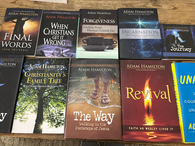 Unafraid, Adam Hamilton 10 books: Final Words, Forgiveness, Incarnation ...