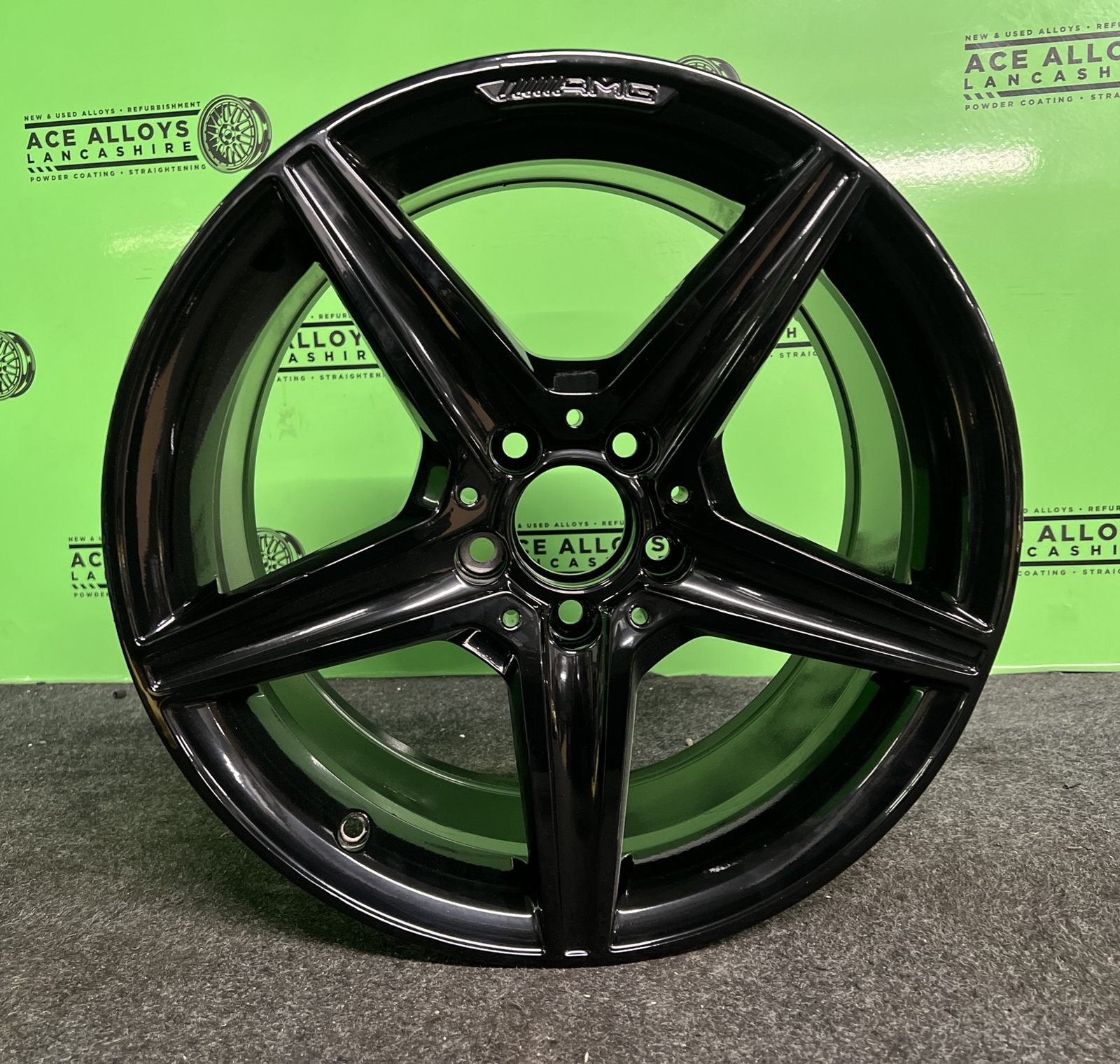 GENUINE OEM MERCEDES C CLASS W205 18x8.5J ET49 REAR ALLOY WHEEL X 1 ...