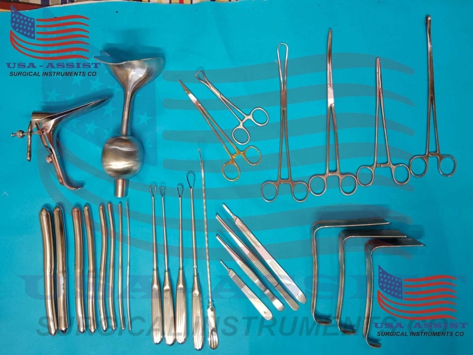 Dilation and Curettage (D&C) Set Gynecology Surgical Instruments | eBay