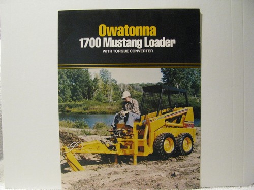 Owatonna 1700 Mustang Loader with Torque Converter Brochure | eBay