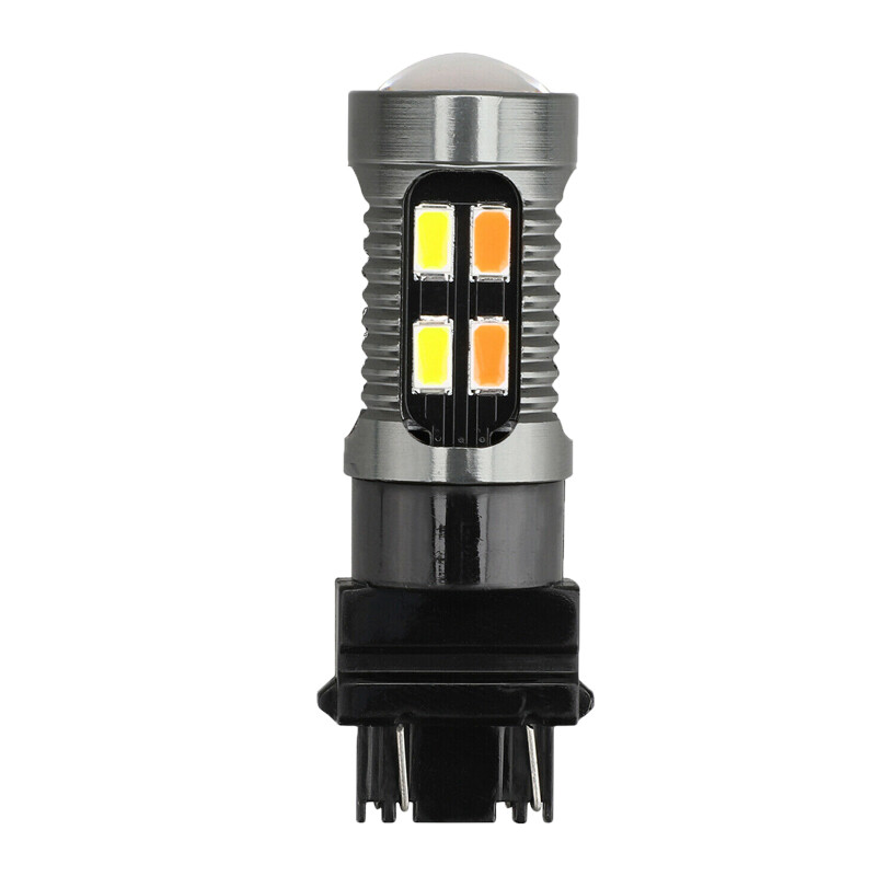 4X 3157 3156 LED DRL Switchback Turn Signal Light Bulbs 4157na 3457a ...