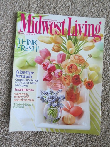 MIDWEST LIVING MARCH/APRIL 2015 CREPES,KOLACHES,CARROT CAKE PANCAKES ...
