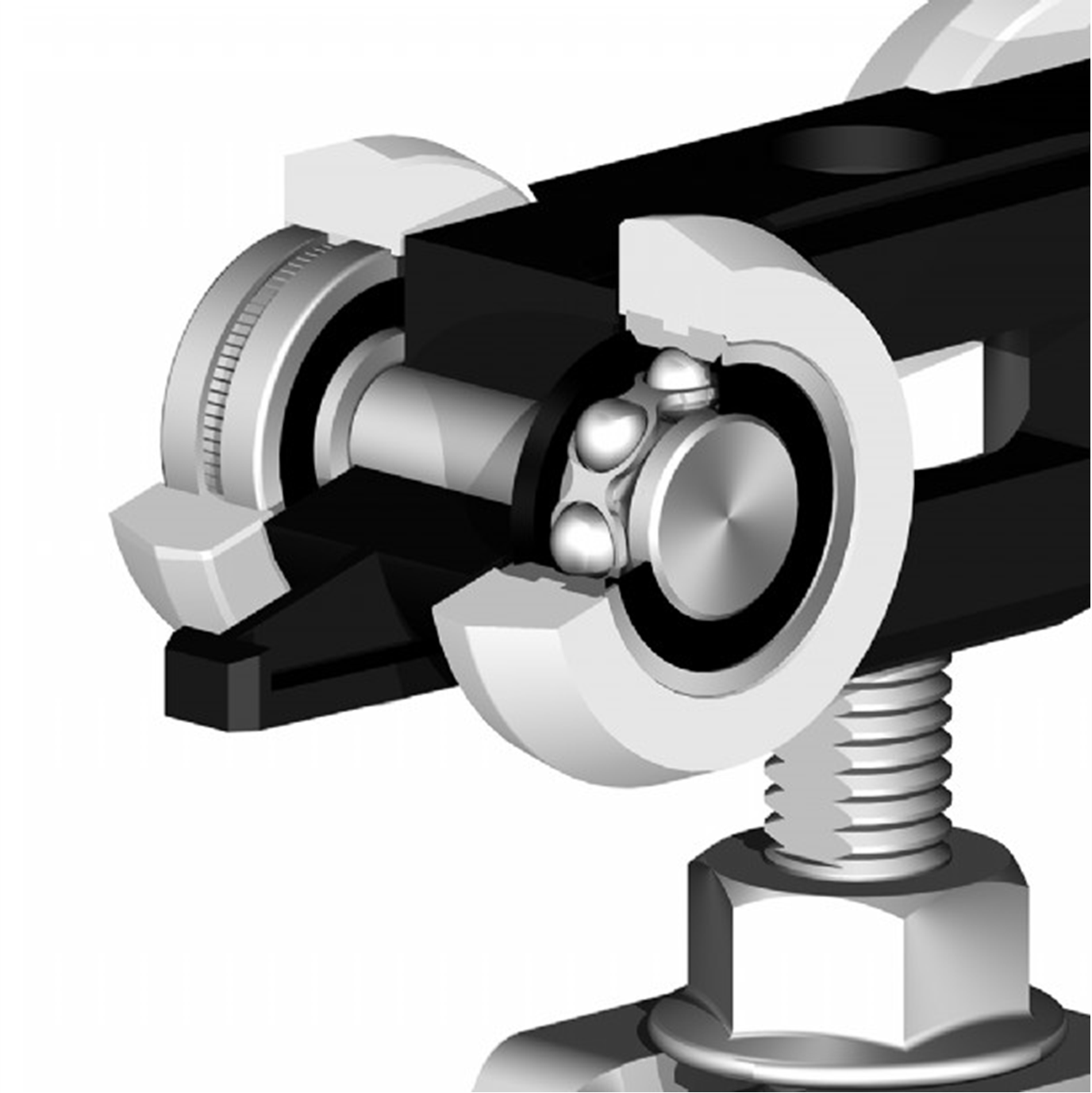 Sliding Glass Door Gear Track System HERKULES Internal Single Door Kit ...