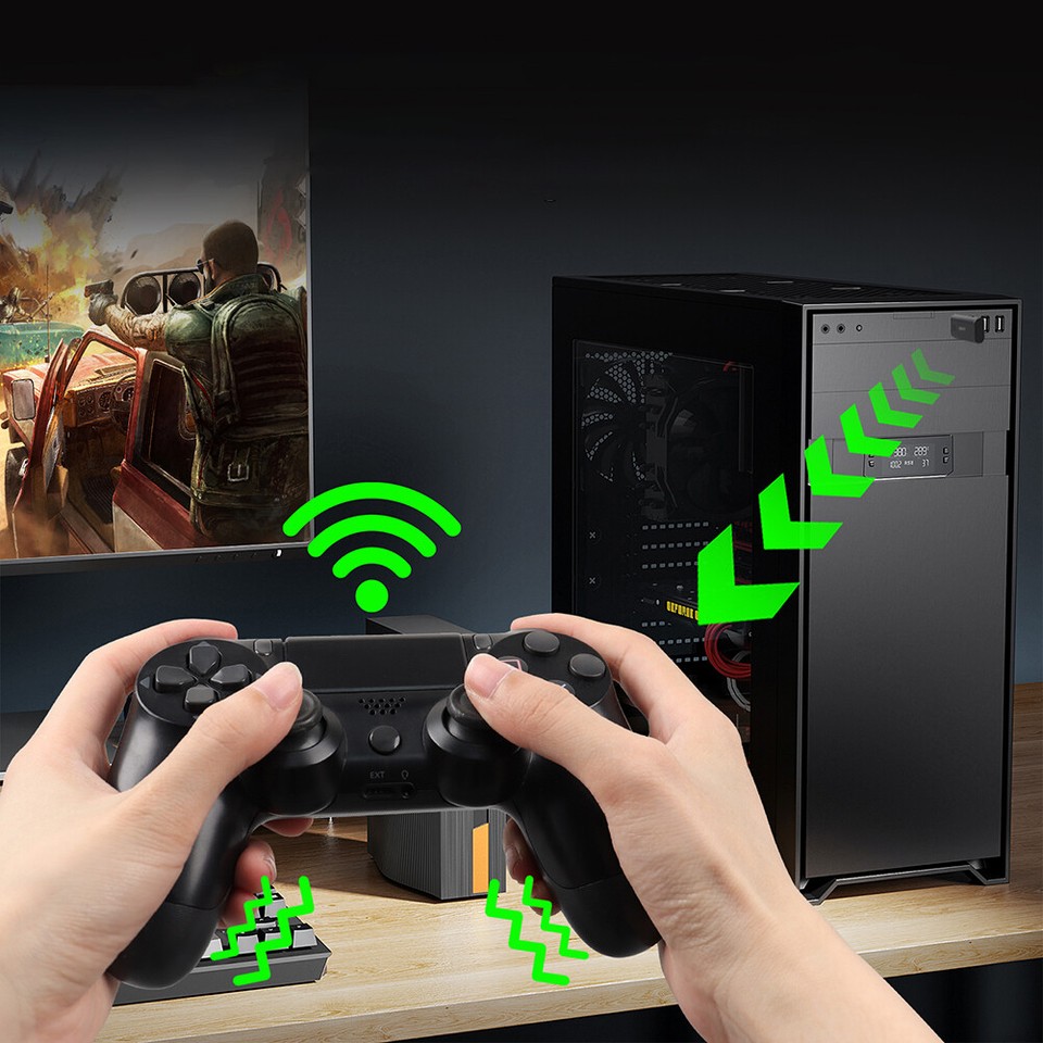 Gamepad Converter Controller Adapter Wireless USB Adapter for PS4 PS5 ...