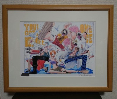 One Piece Eiichiro Oda Autographed Art Print Limited Edition Serial ...