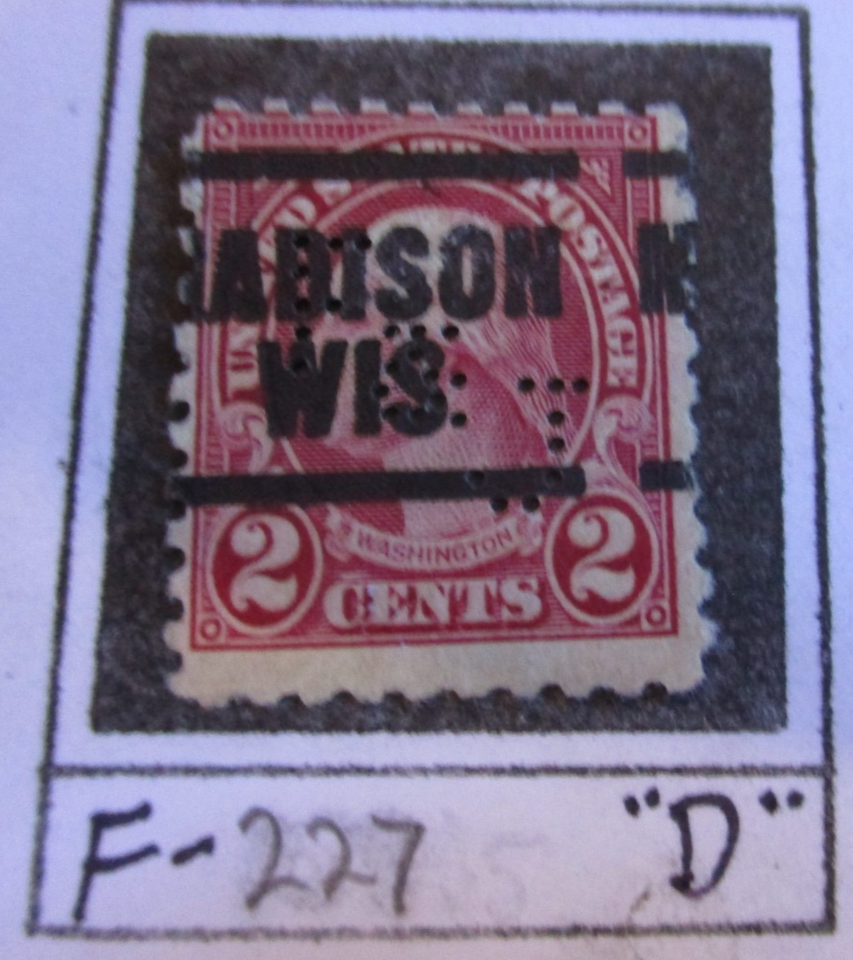 U.S. PERFIN F-227 ( F&J ) "FULLER & JOHNSON Mfg. Co. MADISON, WI" | eBay