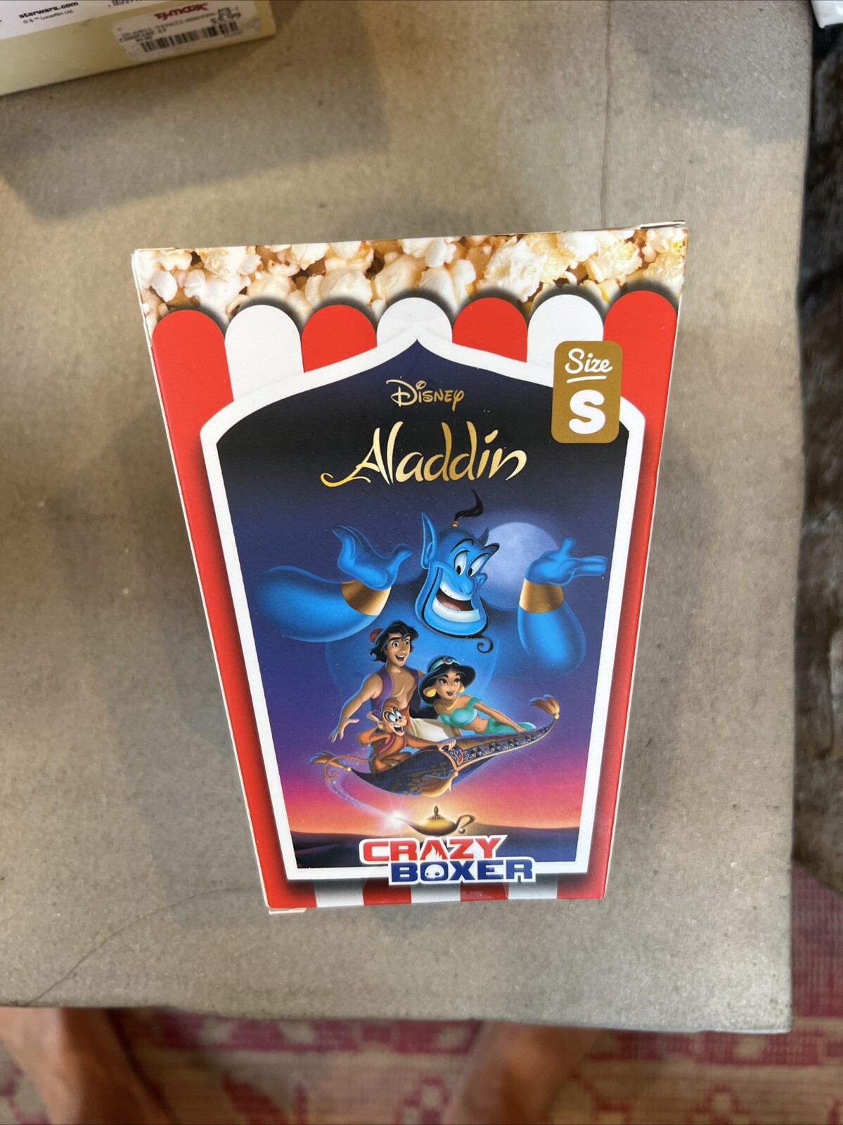 NEW MENS CRAZY BOXER DISNEY ALADDIN GENIE OF THE LAMP BOXER BRIEFS SIZE ...