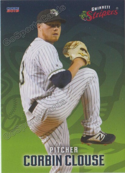 2019 Gwinnett Stripers Corbin Clouse RC Rookie Atlanta Braves | eBay