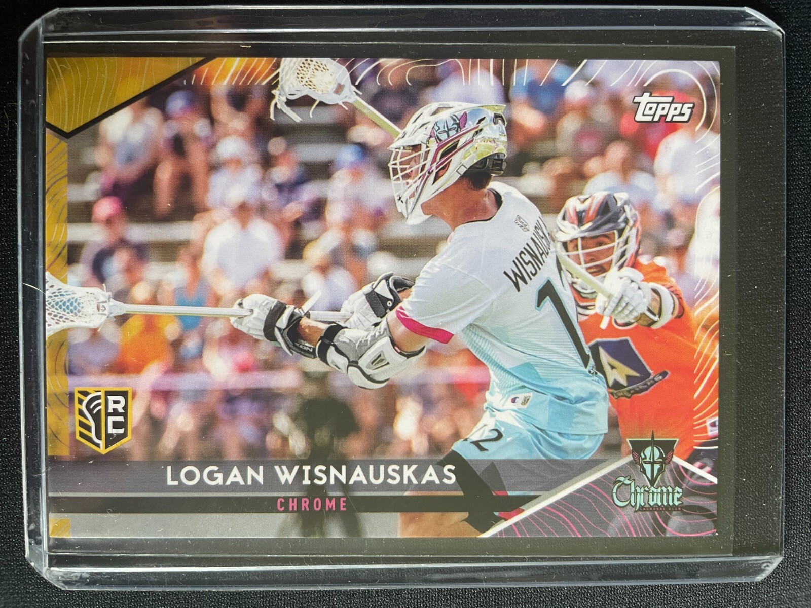 Logan Wisnauskas 2022 Topps Premier Lacrosse League PLL Gold RC Card ...