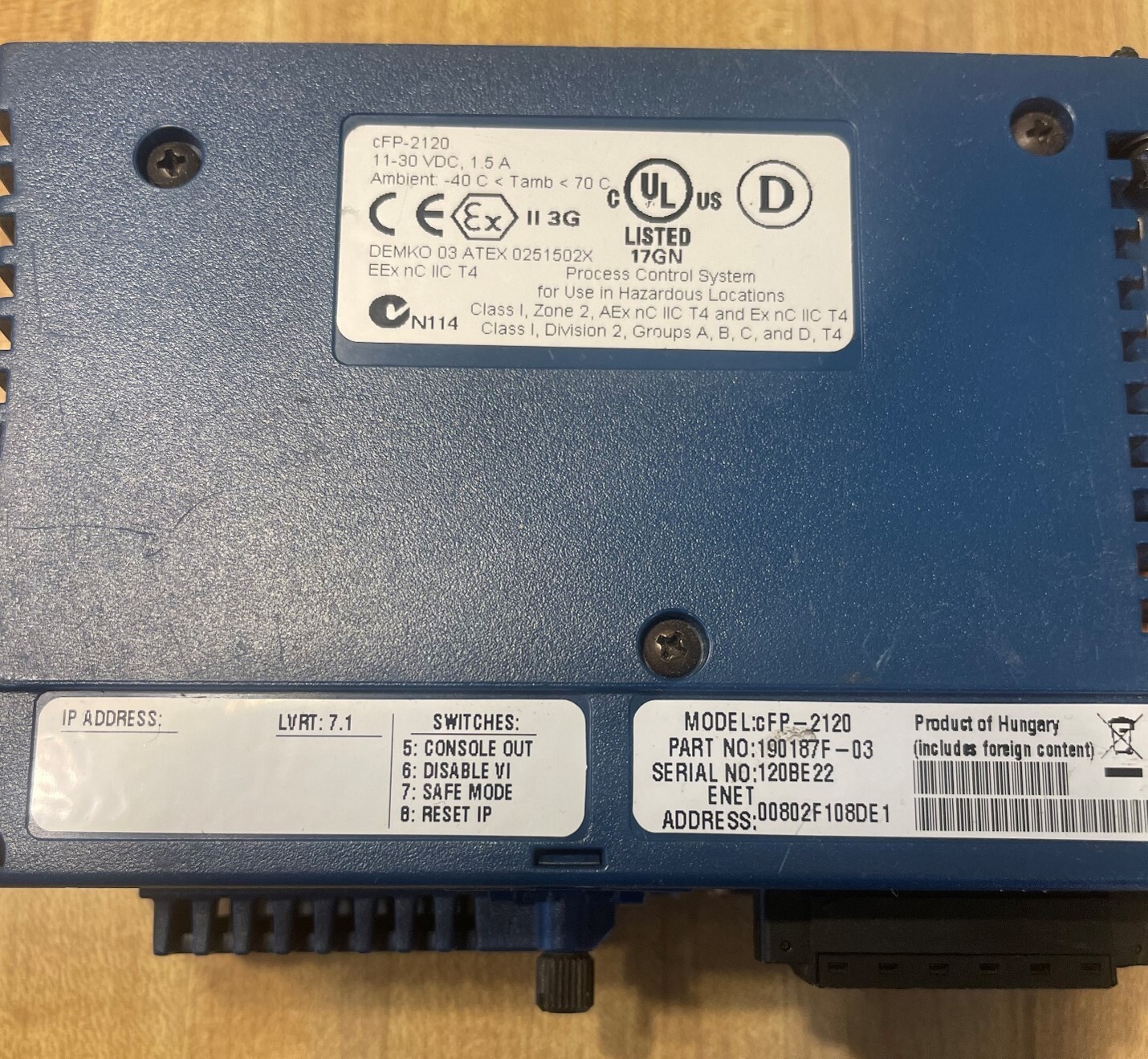 National Instruments cFP-2120 PLC Module Embedded Compact RIO ...