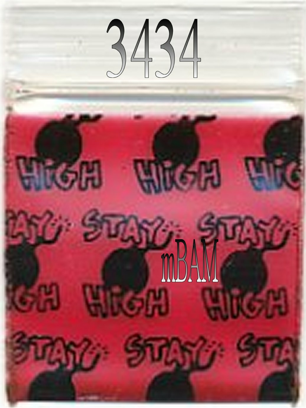 100 PACK STAY HIGH BOMB 1212 Apple Zip Baggies .5X.5" Mini Poly Bags | eBay