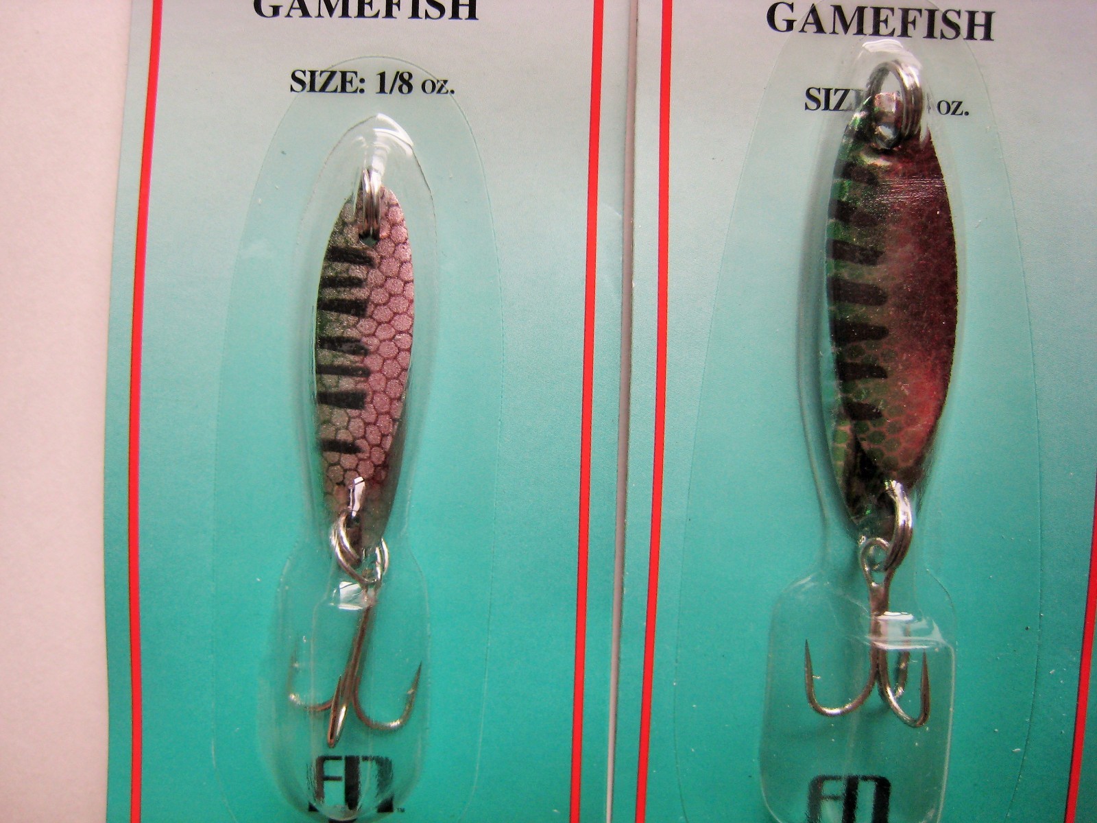 Kastmaster Style Snapper Zapper Lot - 2 pack: 1/8 oz. & 1/4 oz. - PERCH ...