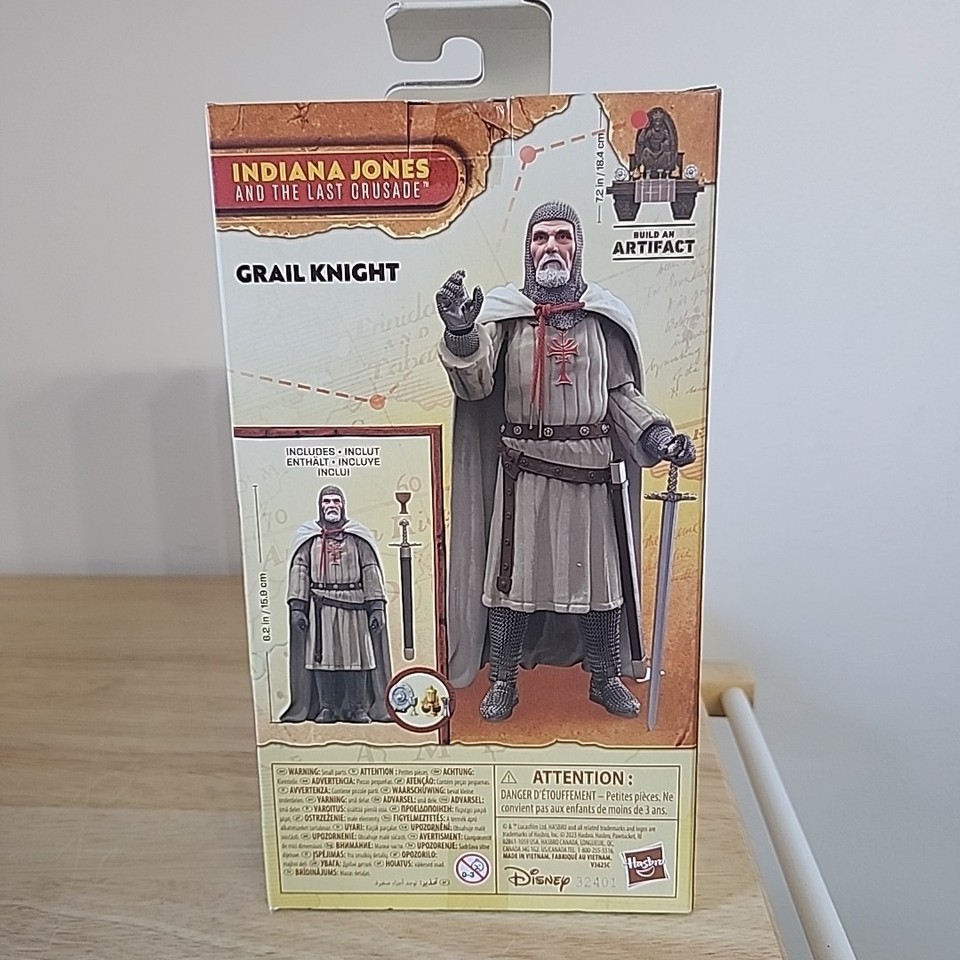 INDIANA JONES Hasbro Adventure Series GRAIL KNIGHT Figure Last Crusade ...
