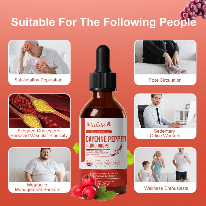 Cayenne Pepper Hawthorn Beet Root Turmeric Black Pepper Vitamin Liquid ...