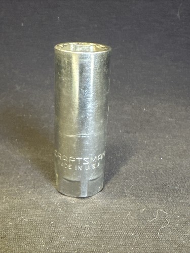 Craftsman -⅁- 5/8" 6 Point Chrome Spark Plug Socket 1/2" Drive 43327 ...