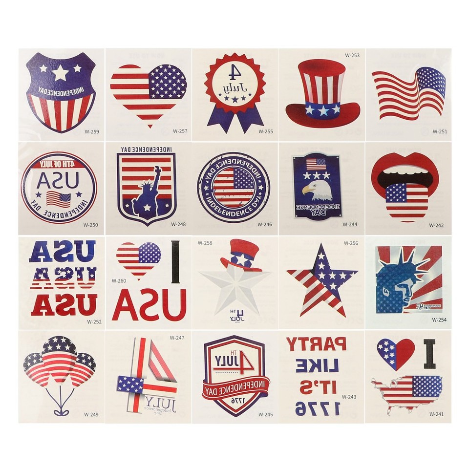 20 Sheets Temporary Sticker Fashionable Stickers for Arm Decorative ...