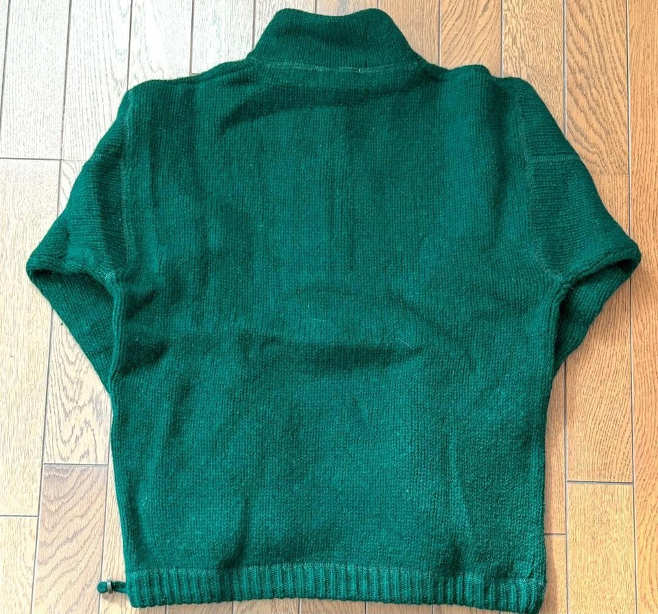 L.L.Bean 90s Wool Half Zip Sweater Handwarmer Pocket Used | eBay