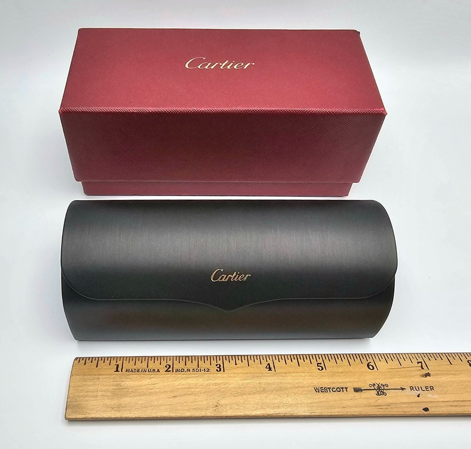 Authentic Cartier Glasses Packaging Set Large Box Case Cloth ...