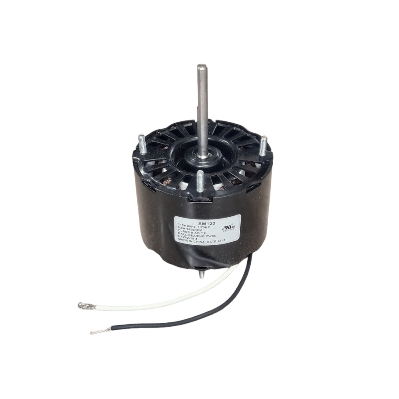 Supco SM120 3-1/3" Motor CW SE Rotation 115V 1550 RPM 1/4" Shaft for ...