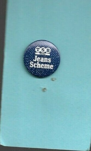 TSB - Jeans Scheme - Button Badge 25mm dia. - 1980s - UK FREEPOST | eBay
