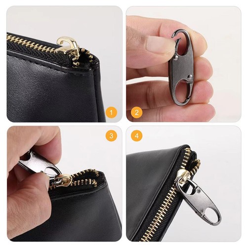 Dual Locking Anti Theft Replacement Quick Release Zipper Clip Lock Mini ...