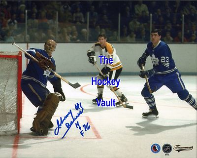 TORONTO Maple LEAFS Johnny BOWER & QUINN SIGNED 8X10 w/HOF 76 Jimmy ...