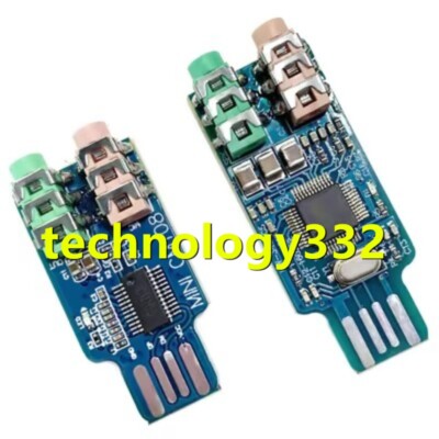 1PC NEW Non-drive USB laptop external sound card module CM108 USB chip ...