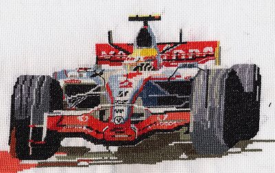 Lewis Hamilton Mclaren Formula one counted cross stitch kit/chart 14s ...