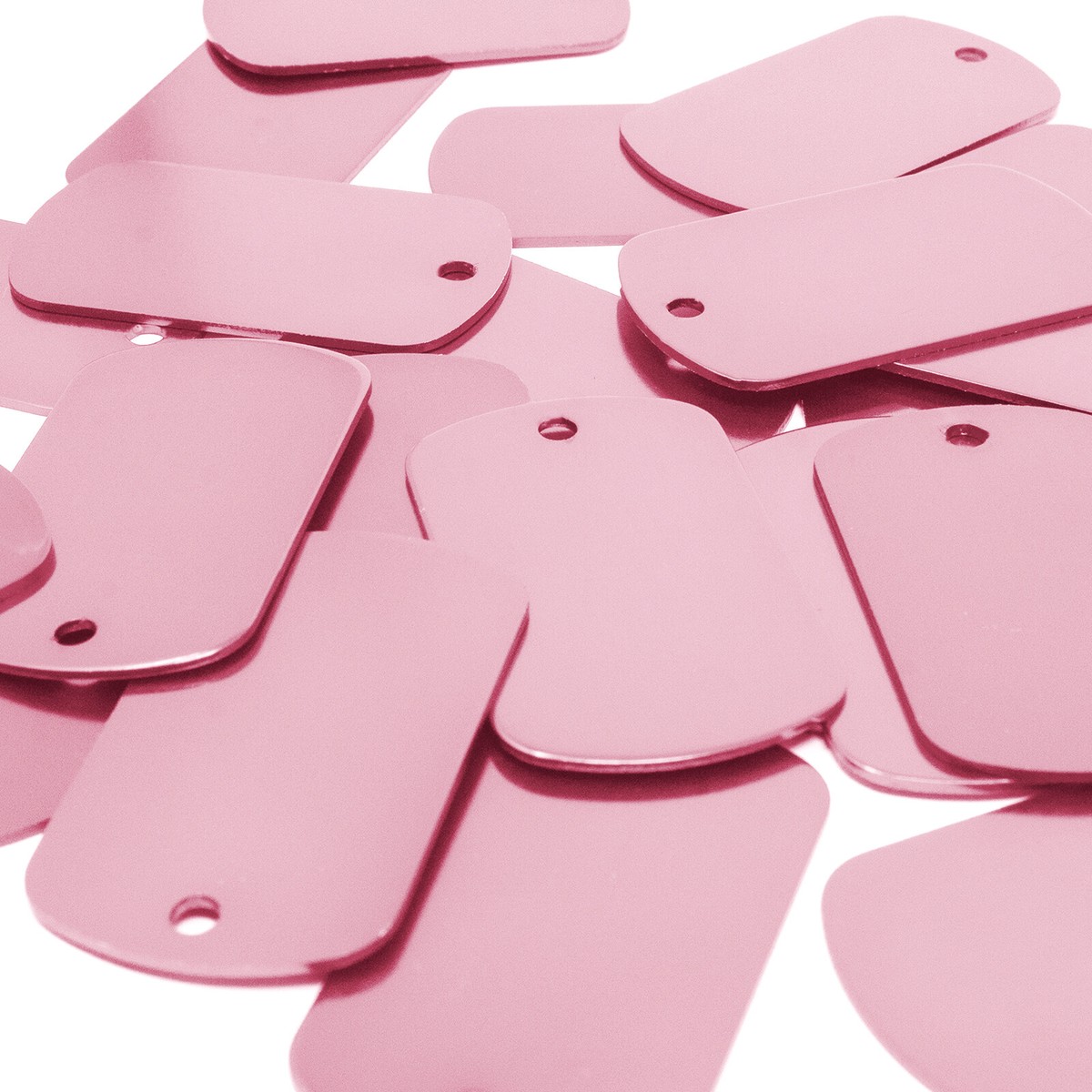 Pink Dog Tags Clip Art
