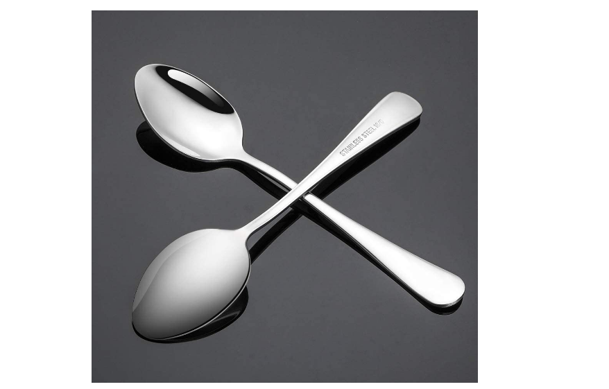 Table Spoons Silverware Spoon Smooth Edge Premium Food Grade Rust ...