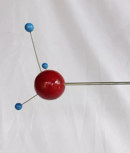 Cosmic Atomic Mcm Kinetic Handmade Hanging Mobile Sculpture Blue Red 15 ...