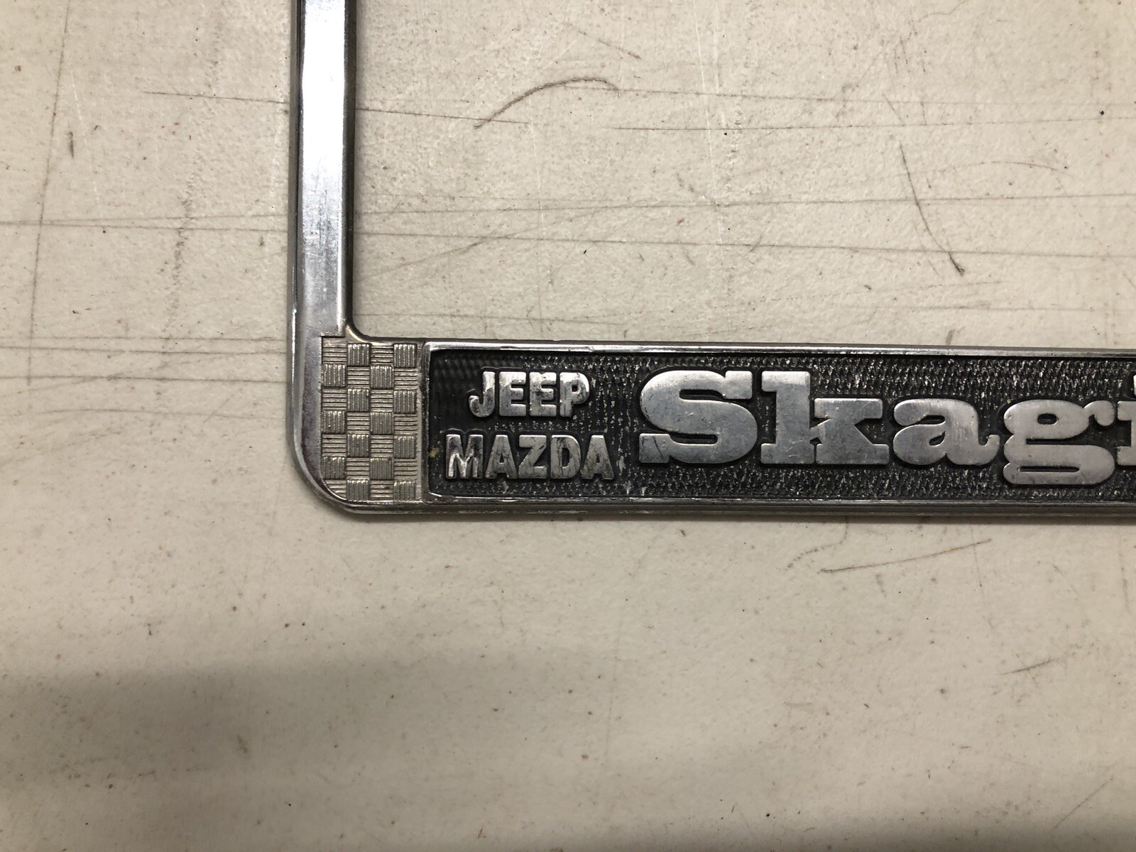 Skagit Auto Burlington WA Vintage Metal Old Dealer License Plate Frame ...