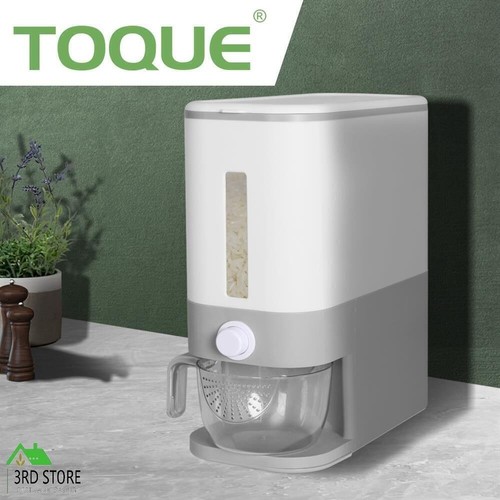 TOQUE Cereal Dispenser Auto Grain Case Storage Box Food Rice Container ...