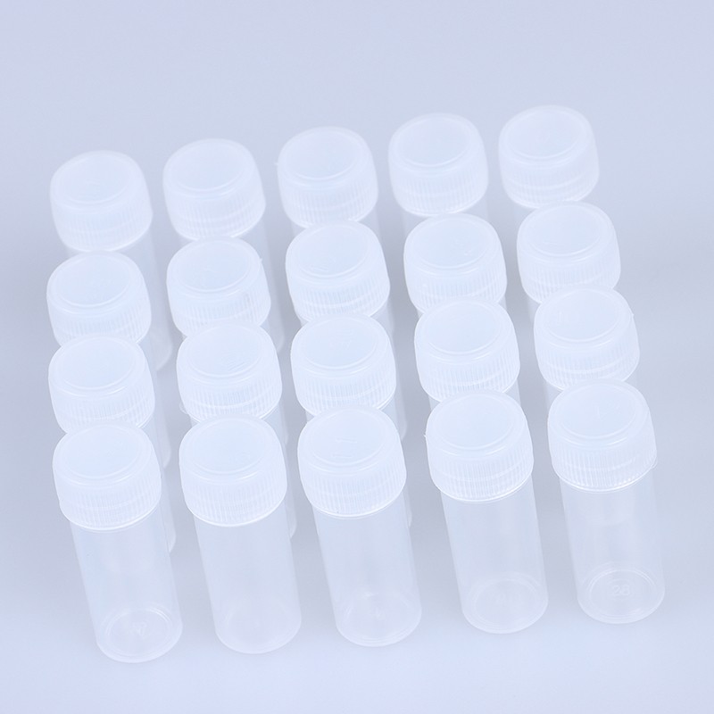 5ml Plastic Sample Bottle Test Tube Mini Small Bottles Vials Storage ...