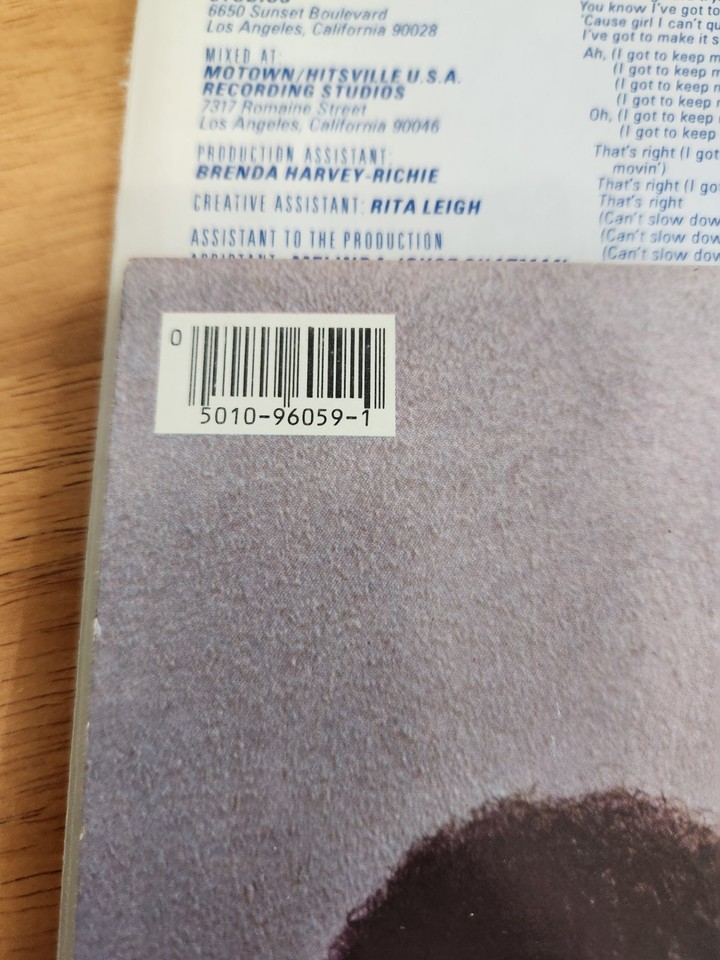 LIONEL RITCHIE CANT SLOW DOWN VINYL LP 1983 MOTOWN RECORD LABEL VERY ...