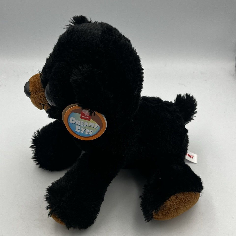 Aurora Dreamy Eyes Barnam Black Bear Plush Stuffed Animal Toy Super ...