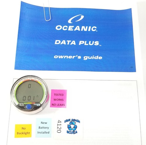 Computer Subacqueo Oceanic Data Plus Air E Nitrox Puck + Manuale #4120 ...