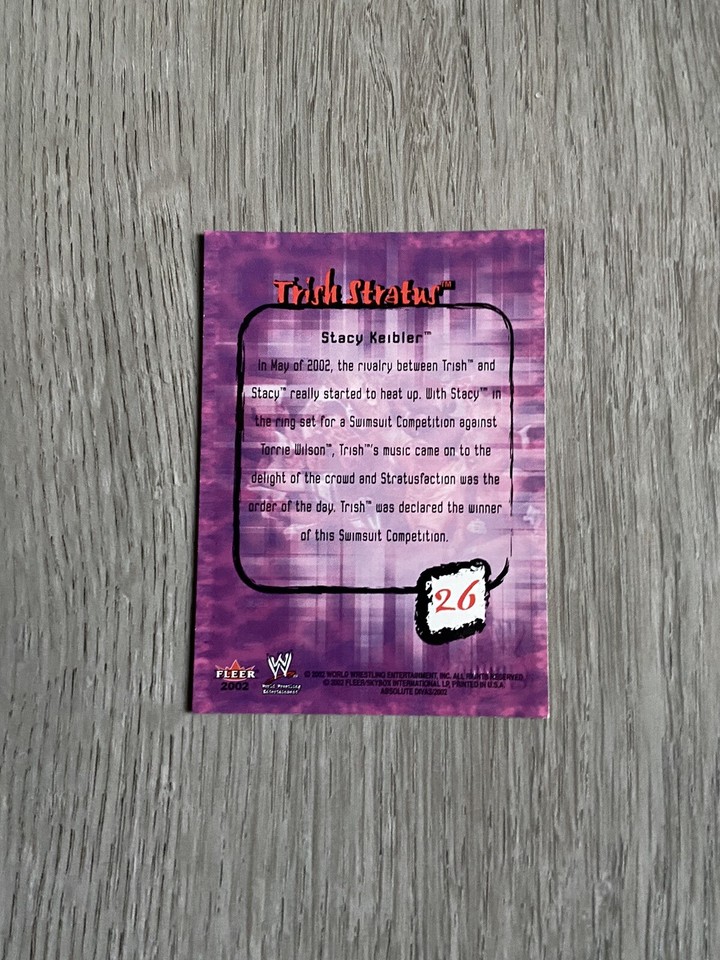 2002 WWE Fleer Absolute Divas | Trish Stratus | #26 | Pro Wrestling | eBay