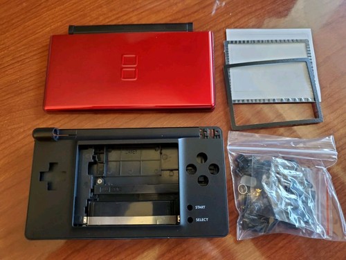 Nintendo DS Lite Full Replacement Housing Shell Screen crimson red ...