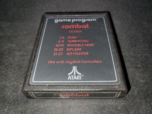 Combat Text Label CX2601 ATARI 2600 NRMT condition game cartridge | eBay
