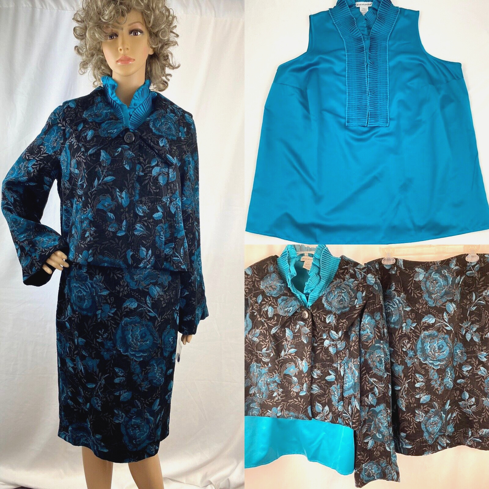 Vtg. Spiegel 2-Piece Skirt/Blazer and Jessica London … - Gem