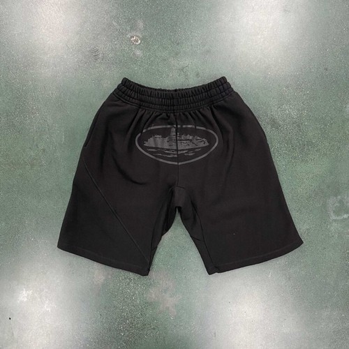 Corteiz Summer Loose Hip Hop Fifth Pants Sweat Shorts Black Color Size ...