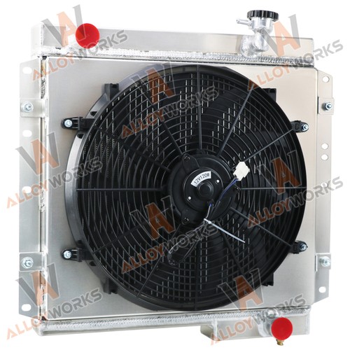 4 Row Radiator Shroud Fan For 1960-84 Toyota Land Cruiser FJ40 FJ45 3 ...
