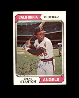 Leroy Stanton Hand Signed 1974 Topps California Angels Autographed | eBay