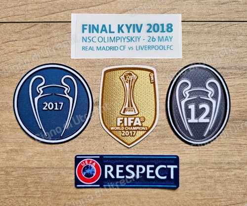 Real Madrid Champions League Final 2018 Match Details Patch Badge ...