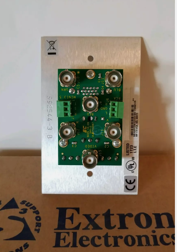 Extron Wall Plate WP 170 #60-429-22 VGA DB15 HD15 3.5mm Stereo ...