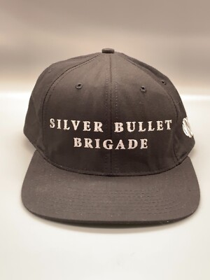 NRA Hat Cap Snapback Black Charlton Heston Silver Bullet Brigade USA ...